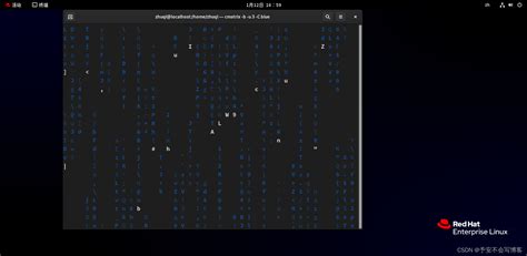 作业二：linux 安装cmatrix（黑客帝国矩阵效果） cmatrix的rpm安装包 csdn博客