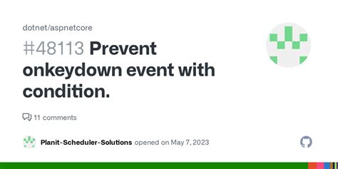 prevent onkeydown event with condition · issue 48113 · dotnet