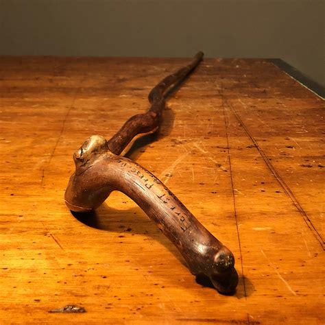 Antique Folk Art Walking Cane From Forest Service 1933 Mad Van Antiques