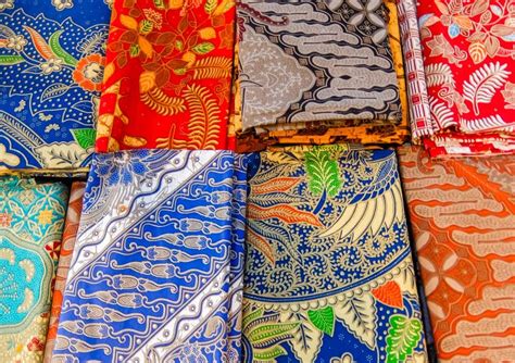 Various Batik Cloth Motifs Batik Is A Traditional Indonesian Cloth Unesco Has Designated Batik