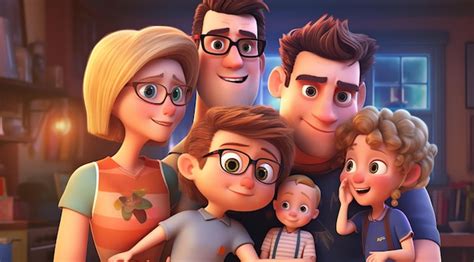 Un Retrato Familiar De Una Familia De Con El T Tulo La Familia Del Cine Foto Premium