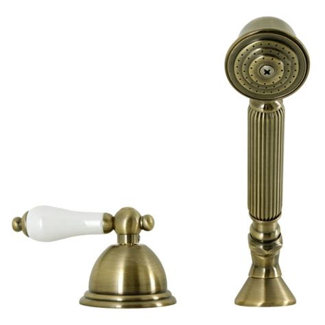 Kingston Brass Ksk3353pltr Deck Mount Hand Shower With Diverter For