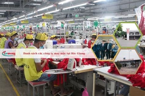 Danh sách các công ty may mặc tại Bắc Giang TopBrands vn