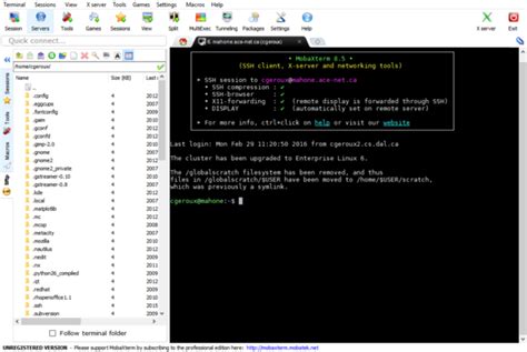 Connecting With MobaXTerm Alliance Doc