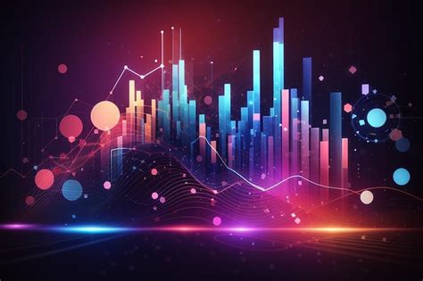 Premium Photo Big Data Analysis Technology Glowing Background Design