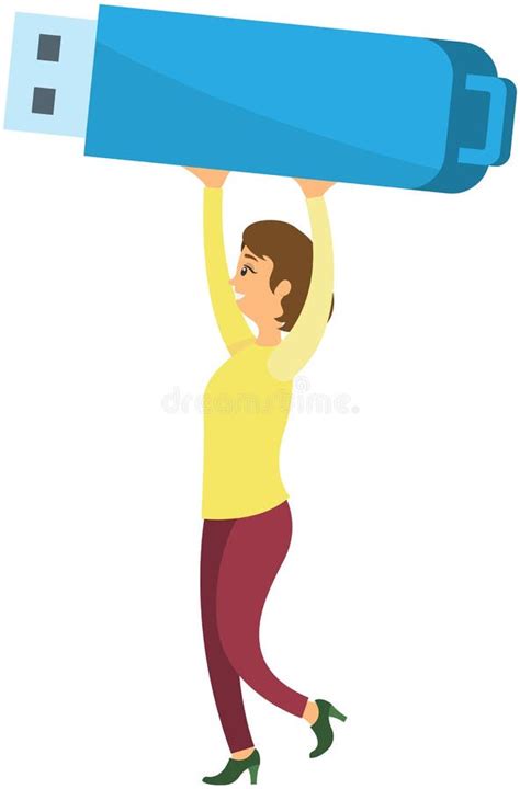 Usb Flash Drive Storage Device That Uses Flash Memory As Medium And Is Connected To Computer