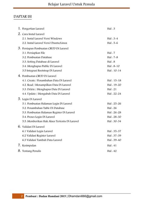 Belajar Laravel Untuk Pemula Pdf