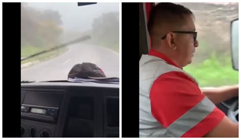 Caminhoneiro passa apuros após perder freio de caminhão