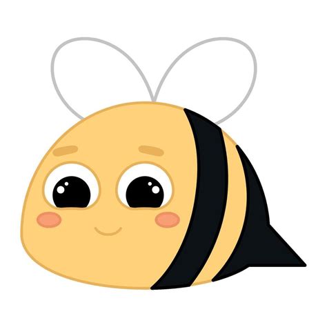 Cute Kawaii Bee Emoji Icon 45256069 Vector Art At Vecteezy