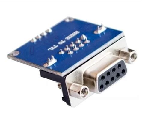 módulo conversor rs232 ttl max3232 serial db9 femea
