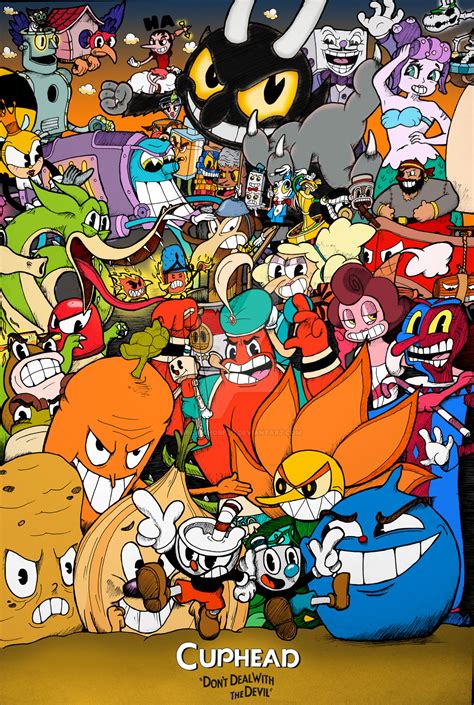 Cupheads Bosses United By Mrchichobelo On Deviantart