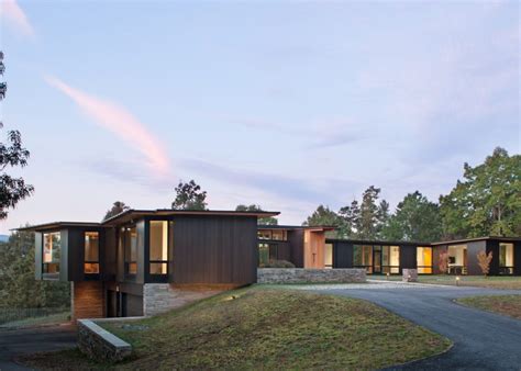 Carlton Clads North Carolina Home In Dark Cedar And Weathering Steel
