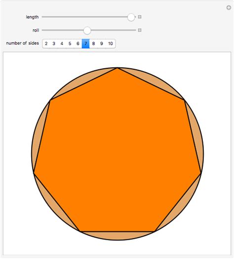rolling polygons in a circle wolfram demonstrations project