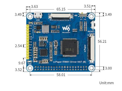 Wave 10 3 E Paper Display HAT For Pi Zitazu