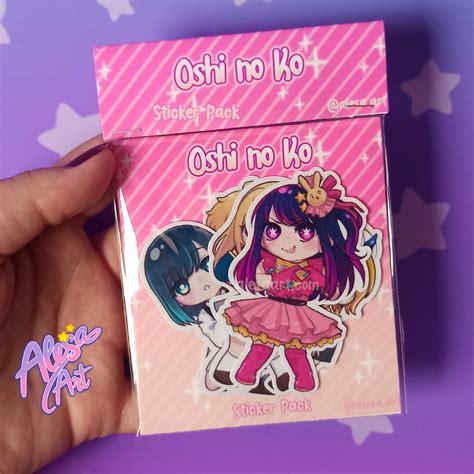 Oshi No Ko Sticker Pack Kawaii Anime Characters Oshi No Ko Etsy