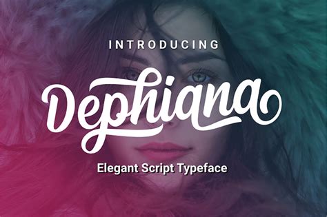 FREE Dephiana Elegant Bold Script Font Behance