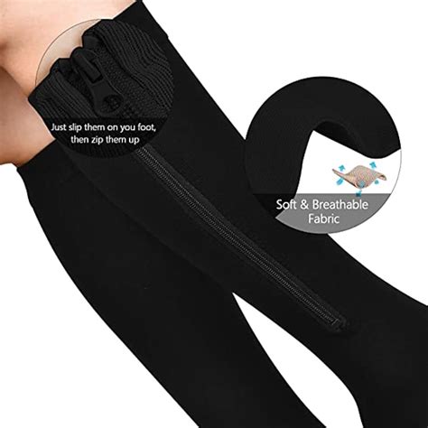 Zipper Compression Socks Open Toe Toeless Compression Socks For Women And Men 1 Pair 2025 6 99