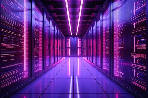 Premium Ai Image Generative Ai Image Of Modern Data Center In Server