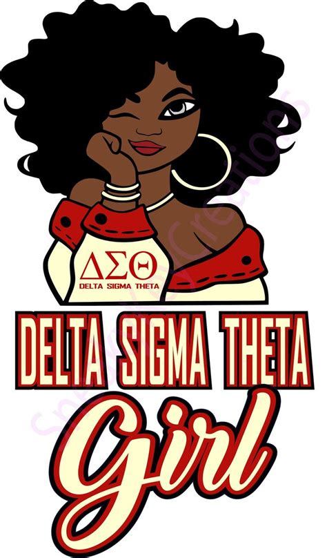Delta Betha Girl Digital Etsy Delta Sigma Theta Delta Girl Delta