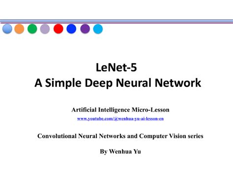 Wen Yu On Linkedin A Free Short Video On Deep Convolutional Neural Networks “lenet 5 A
