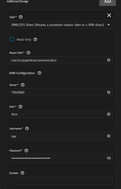 Mount Point For Paperless Ngx Using Smb Share Apps And Virtualization Truenas Community Forums