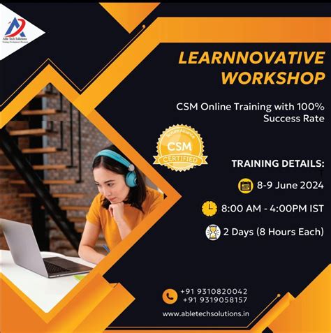 Able Tech Solutions On Linkedin Csm Certifiedscrummaster Certifiedmanager