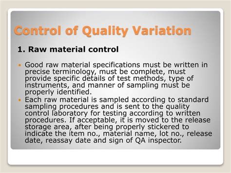 Basic Concepts Of QA And QC PPTX Pharmaceutical Industry Industries