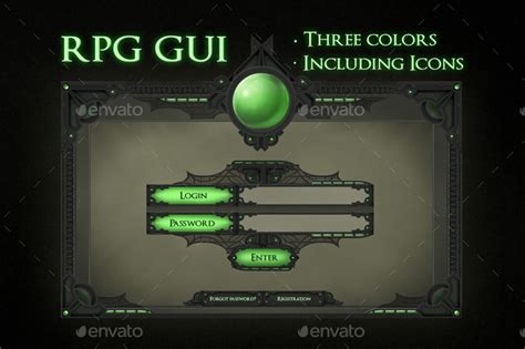 RPG Game Interface Game Assets GraphicRiver