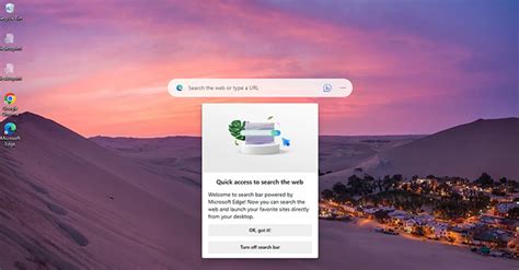 Instructions For Using The Search Bar On Microsoft Edge