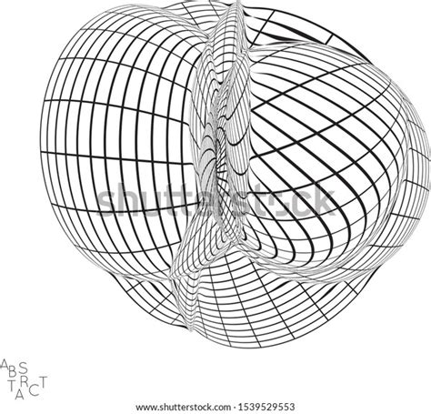 Abstract Futuristic 3d Shape Visual Distortion Stock Vector Royalty Free 1539529553 Shutterstock