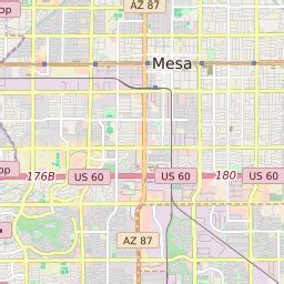Mesa Arizona Zip Code Map