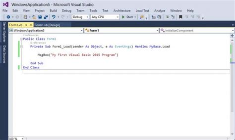 Visual Basic Lesson Writing The Code Visual Basic Tutorial