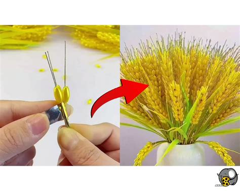 آموزش درست کردن گل سنبل با دانه مروارید پلاستیکی برای سفره هفت سین عید نوروز فیلو