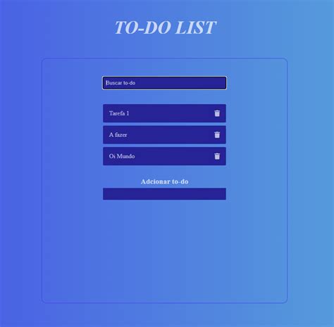 Github Marcoscantaruttitodolist Todo List Basica Feito Com Htmlcss E Toda Lógica Construída