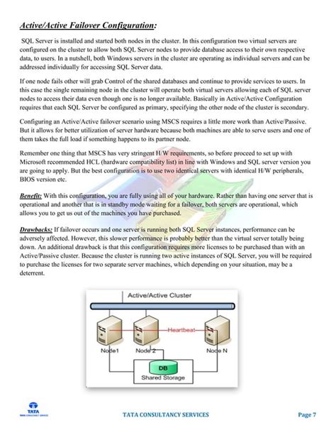 Sql Server Clustering And High Availability Pdf Databases