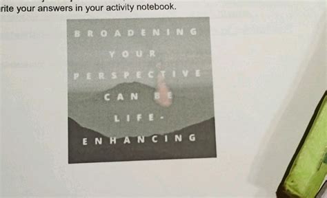 Rite Your Answers In Your Activity Notebook StudyX