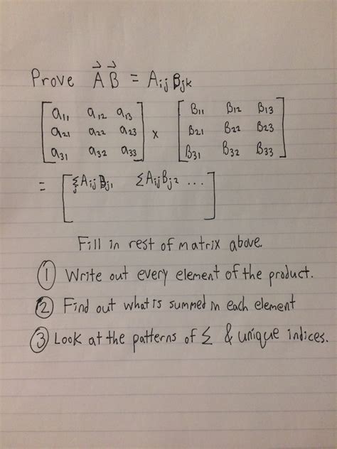 Solved Prove That A Matrix Equals Another Matrix In Index Chegg Com