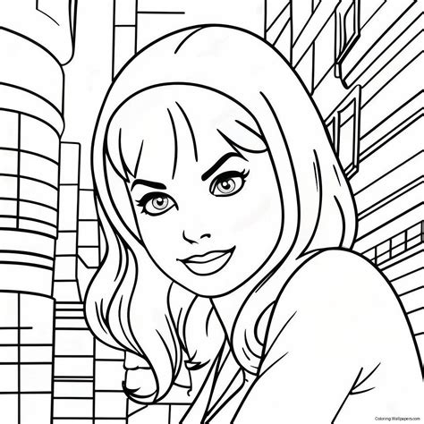 Gwen Stacy Coloring Page 20902 16536