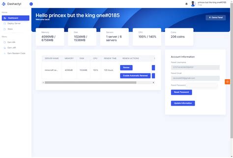 GitHub Iam Rj Dashactyl Theme Dashactyl Hope UI Theme Design By