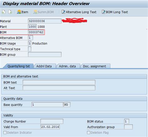 Solved Bom Group Number Configuration Sap Community