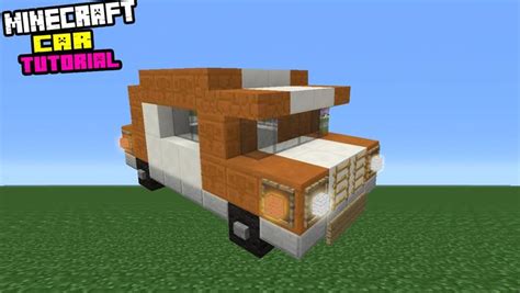 Minecraft Tutorial How To Make A Car Minecraft Tutorial Minecraft Architecture Minecraft Houses