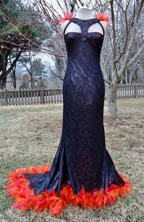 Katniss Inspired Fire Dress Tribute Parade Chariot By Retrosewco Fire Costume Hunger Games