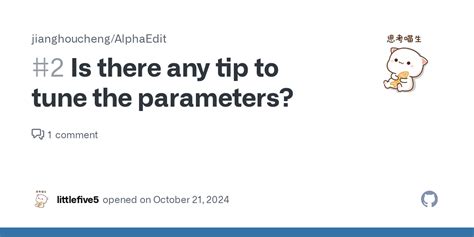 Is There Any Tip To Tune The Parameters · Issue 2 · Jianghoucheng