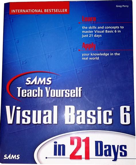 Sams Teach Yourself Visual Basic 6 In 21 Days Perry Greg M