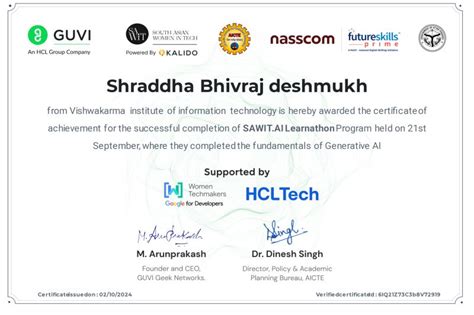 Shraddha Deshmukh On Linkedin Generativeai Ai Artificialintelligence Womenintech Techforgood