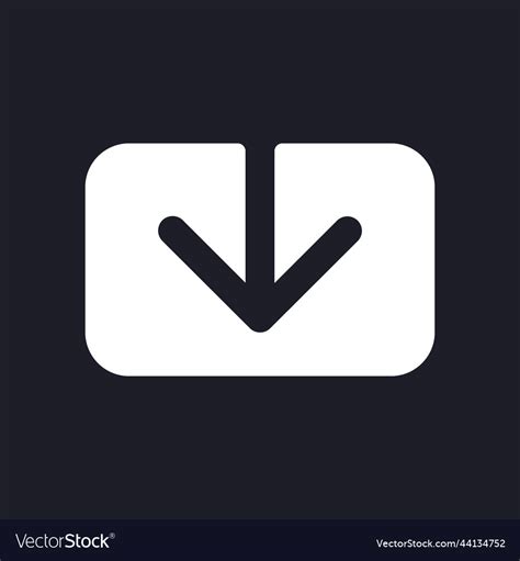 Download Dark Mode Glyph Ui Icon Royalty Free Vector Image