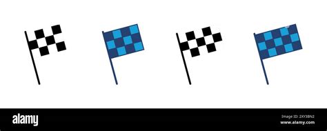 Racing Flag Icon Vector Race Flag Icon Checkered Racing Flag Icon Stock Vector Image And Art Alamy