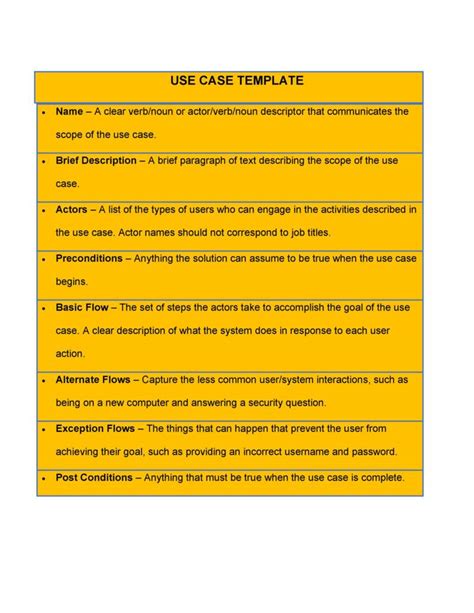 Use Case Templates Examples Word PDF ᐅ TemplateLab