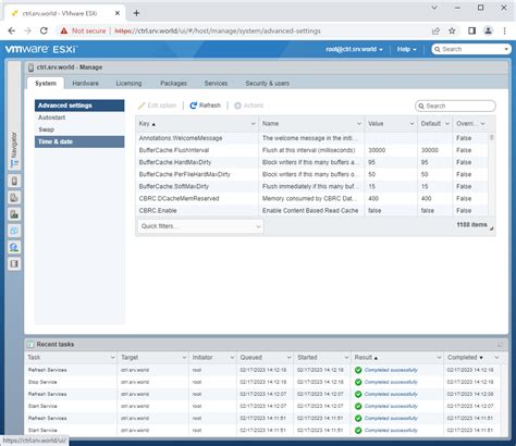 Vmware Esxi 7 Ntp Settings Server World