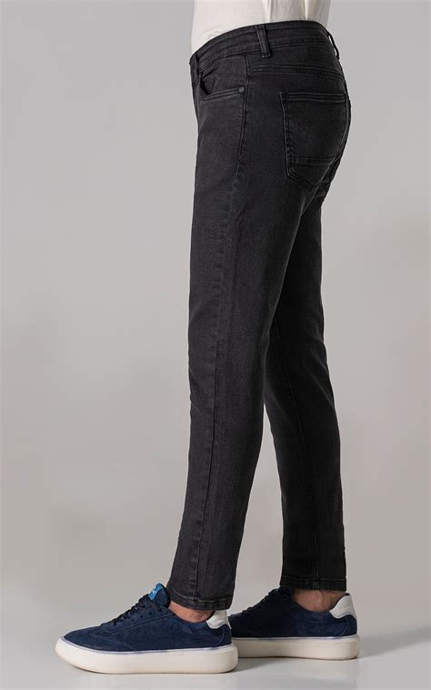 Shop Jeans Slim Fit Charcoal Grey For Men Online